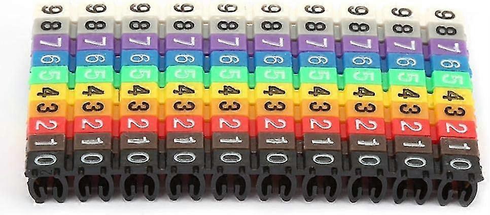 Wire Markers Wire Number Labels Colorful Wire Numbering Marker Tube ...