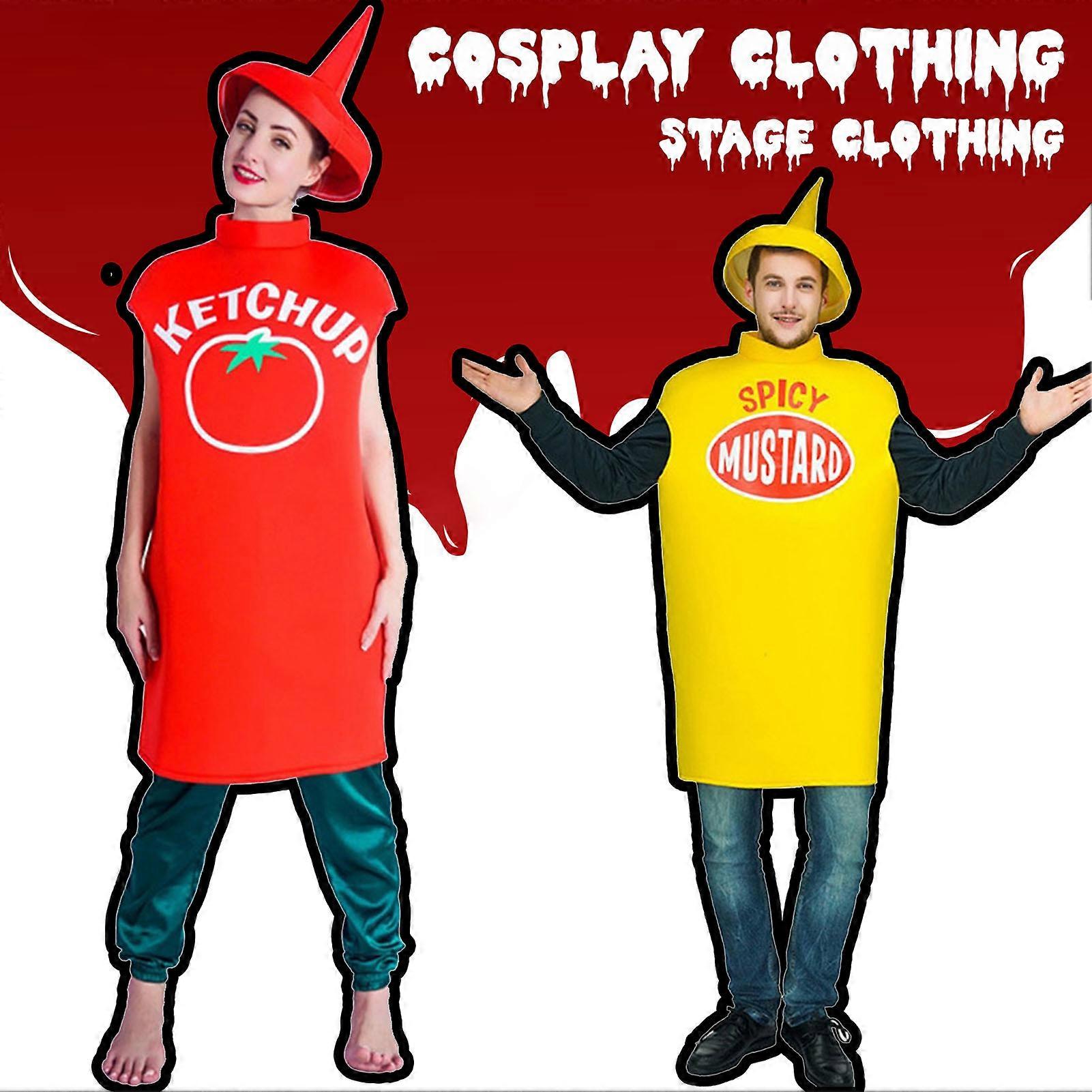 Ketchup/Mustards Bottle Cosplay Costume Spoof Party Stage Performance ...