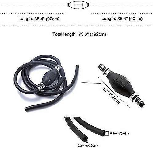 Hand Pump Rubber Gasoline Hose Hand Pump Fuel Transfer Gas Oil Tank for ...