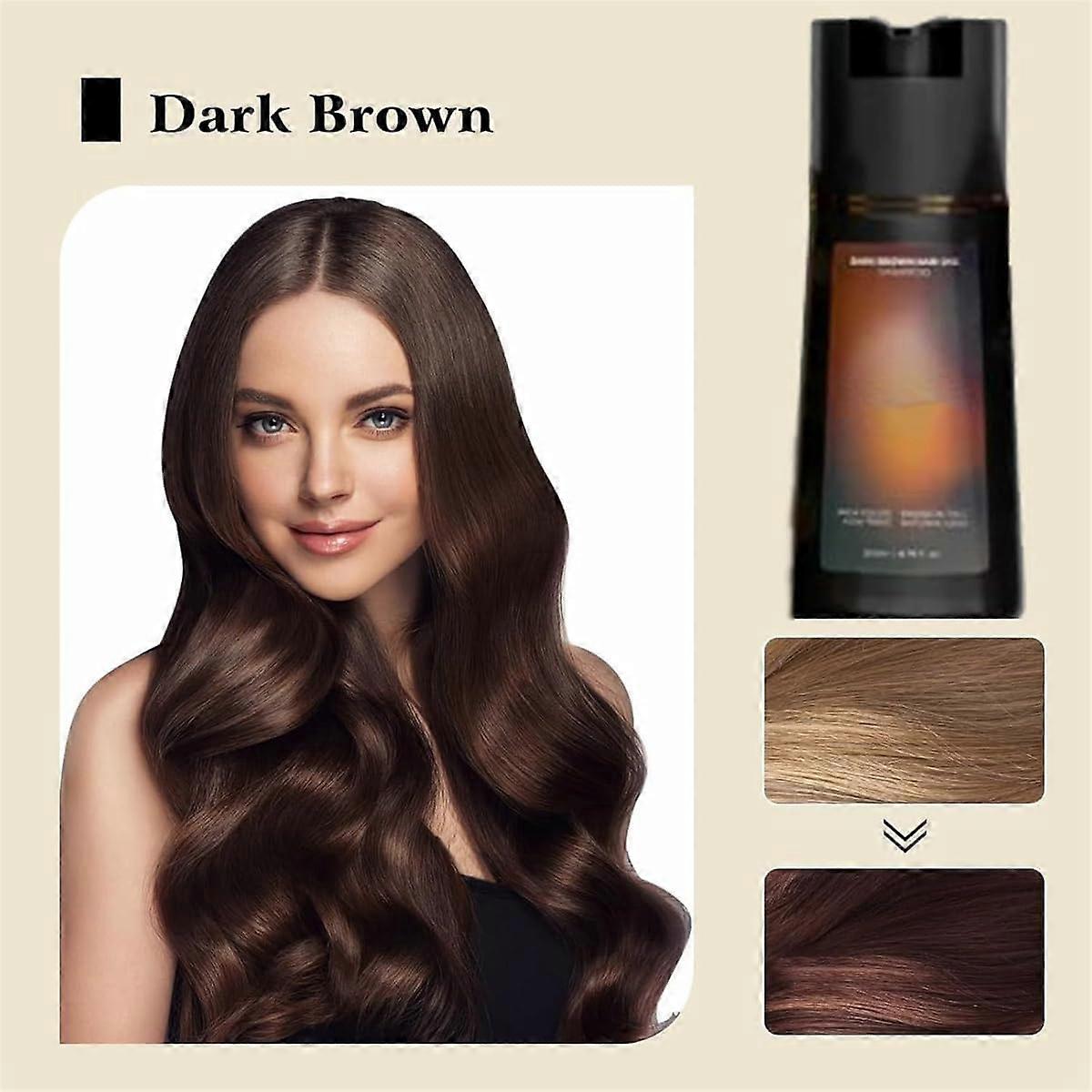 Hair Dye Shampoo, 3 in 1 Instant Hair Dye Shampoo, Black Hair Dye ...