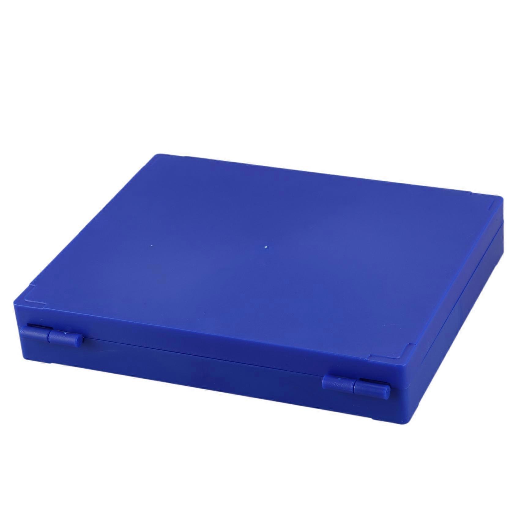 Royal Blue Plastic Rectangle Hold 300 Microslide Slide Microscope Box ...