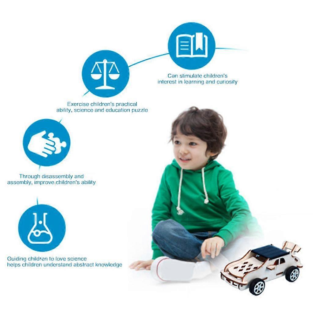 DIY Solar Toy Car Model Robotics Assembly Wireless Remote Control Stem ...