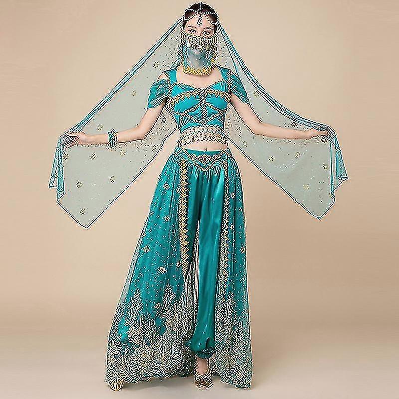 Festival Arabian Princess Costumes Indian Dance Embroider Bollywood ...