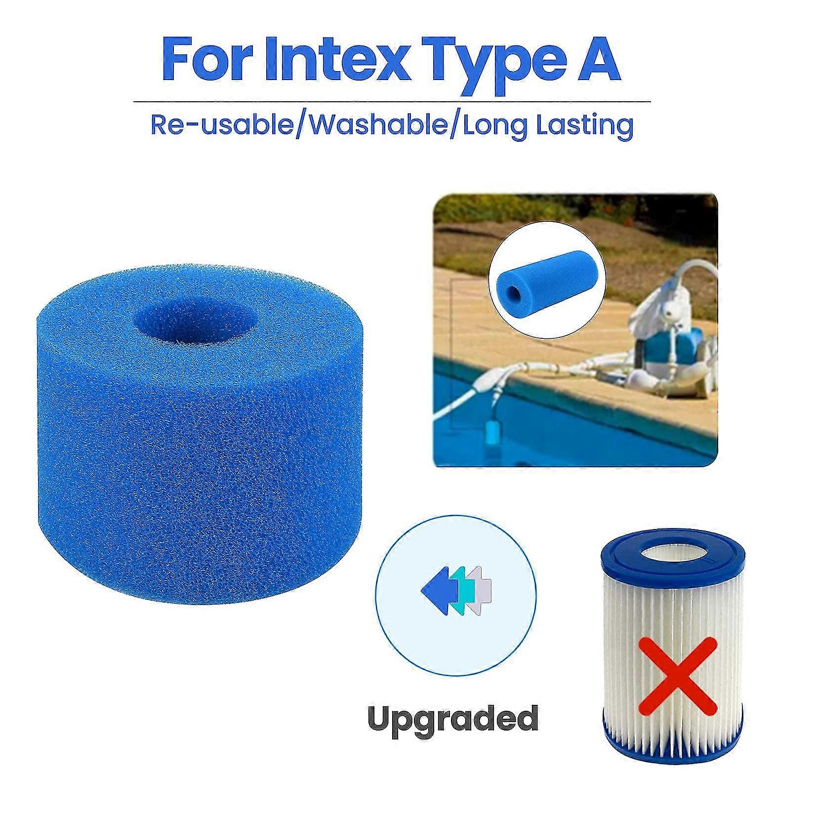 Type A Filter Sponge, Set Of 4 Swimming Pool Filters, Cartridge Filter ...