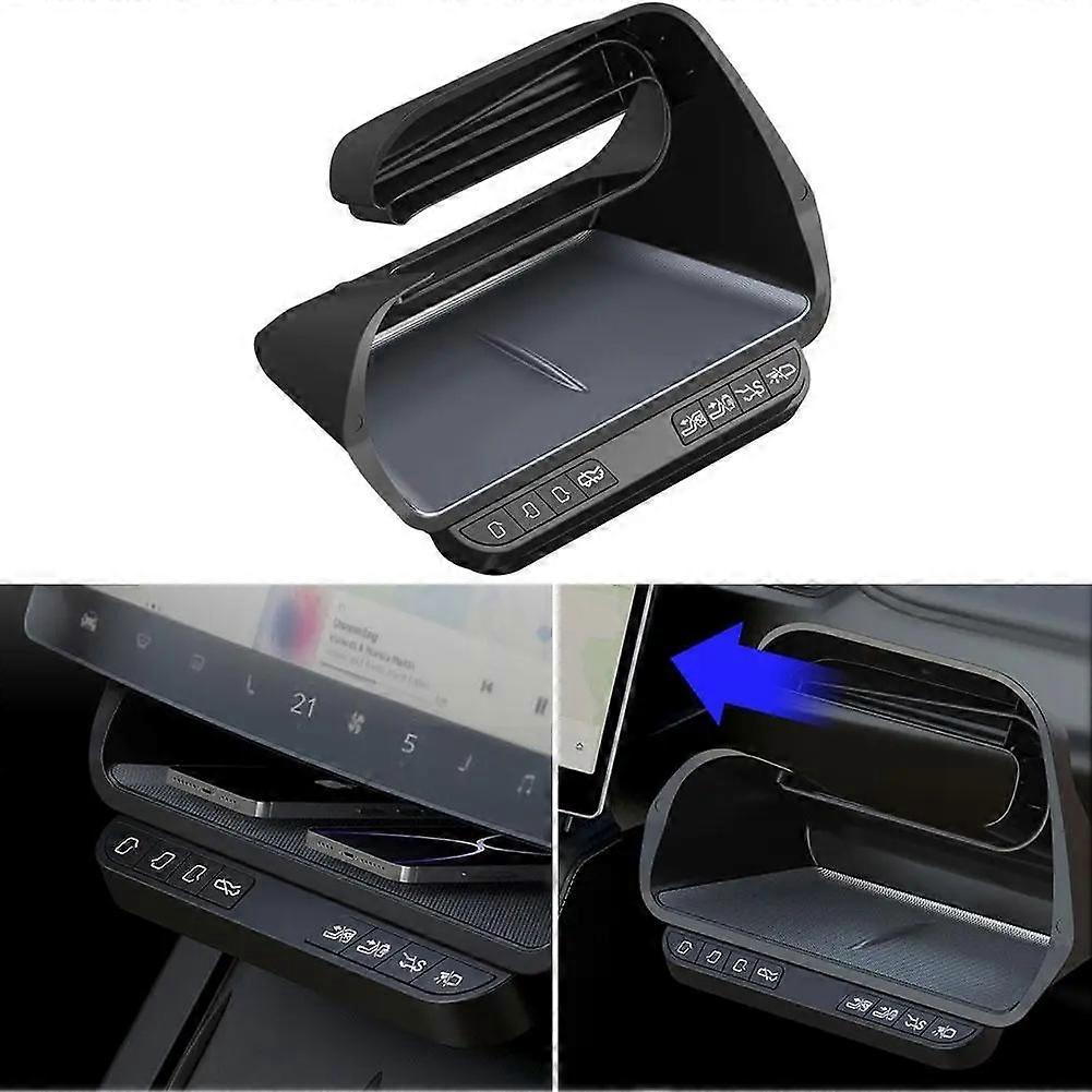 Car Interior Center Display Shelf Smart Button Storage Box for Tesla ...