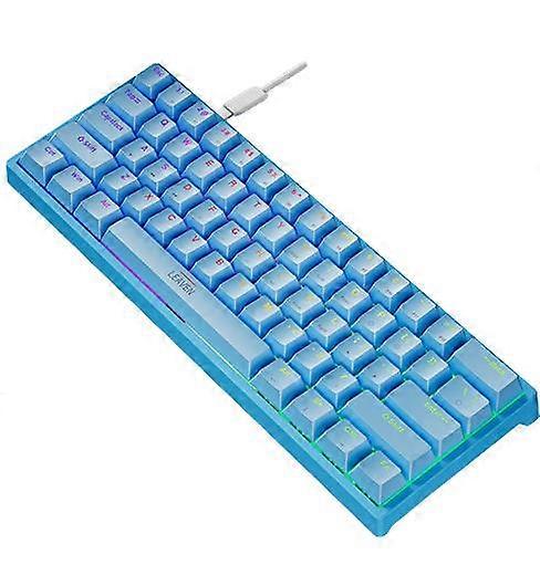 K620 Mini Gaming Mechanical Keyboard 61 Keys RGB Hotswap Type-C Wired ...