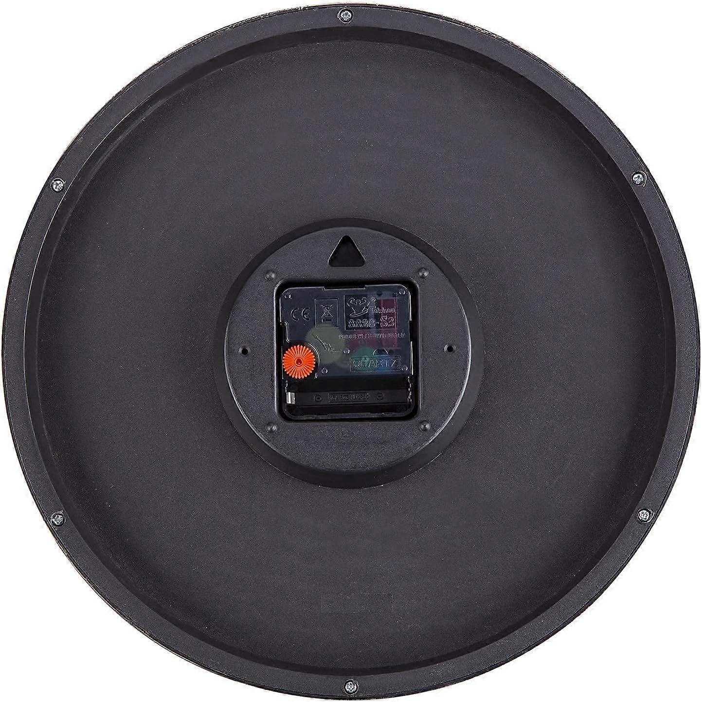 Modern Silent Quartz Wall Clock 30cm Battery Operated with Roman ...