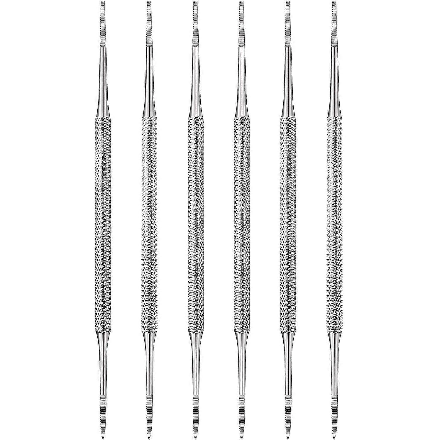 6 Pack Ingrown Toenail Files Double Sided Toenail Lifters One Side Flat ...