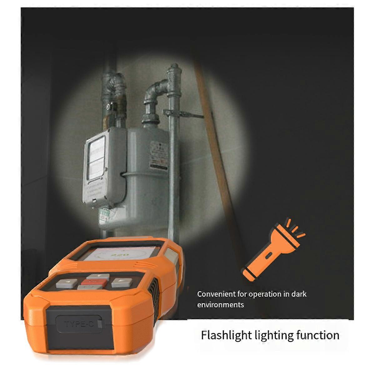 Digital Gas Leak Detector PPM Range Audible/Visual Alarm Semiconductor ...