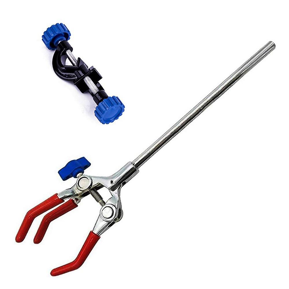Lab Clamp 3 Finger Adjust with Scientific Extension Adjustable Black ...