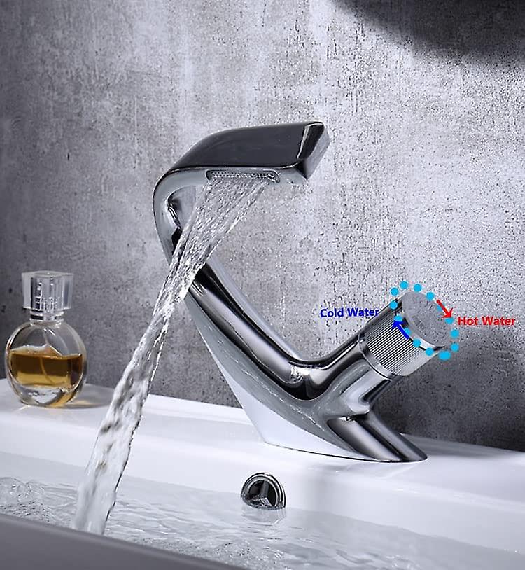 Servant Mixer Tap Chrome Baderom vask tappekran, Moderne Foss Bad kran ...