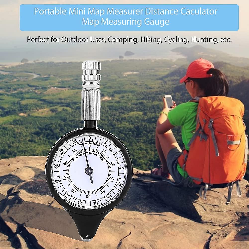 Outdoor Map Measurer, Portable Aluminium Alloy Mini Map Measurer Wheel ...
