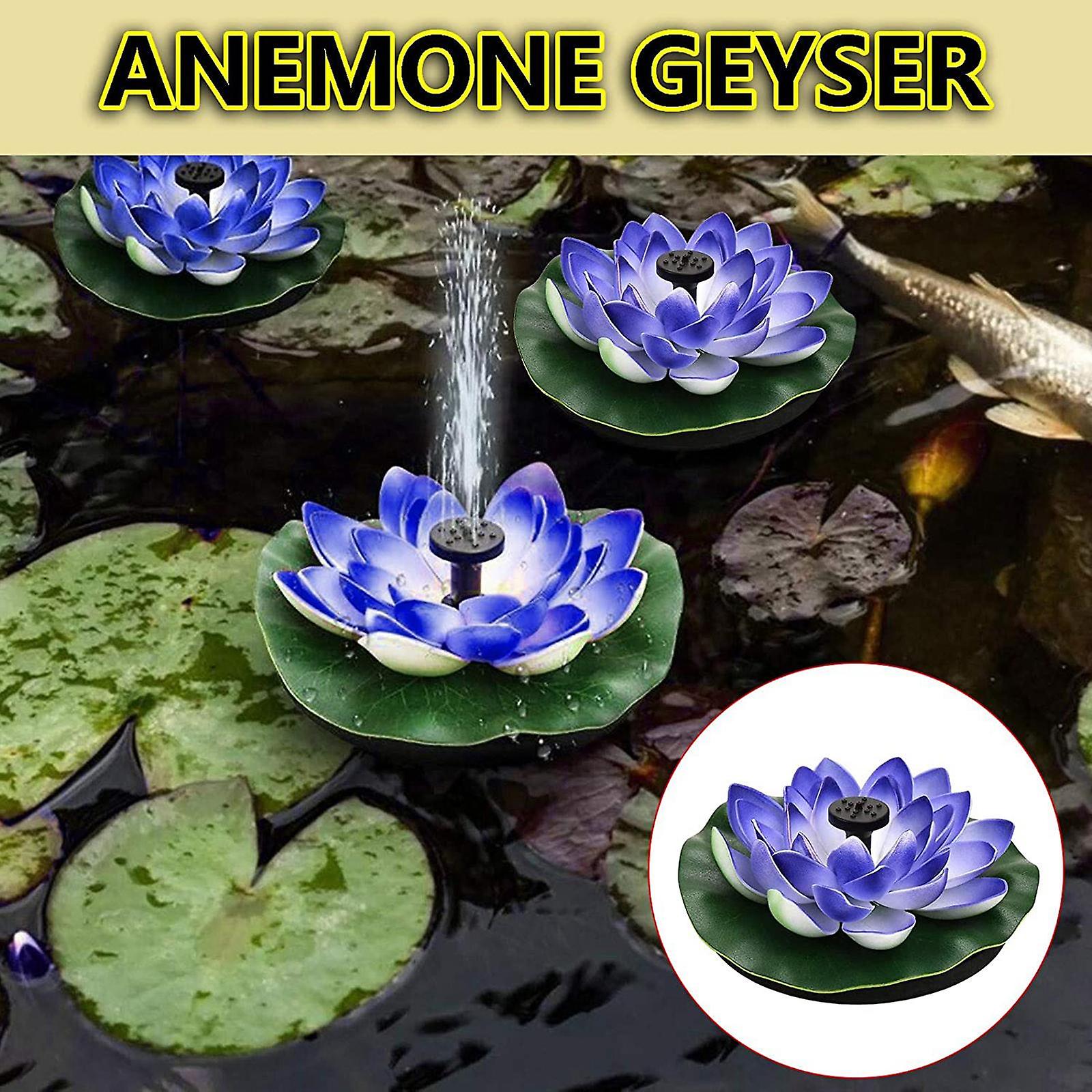 Lotus Solar Floating Fountain Water Pump Panel Birdbath For Pond Pool ...