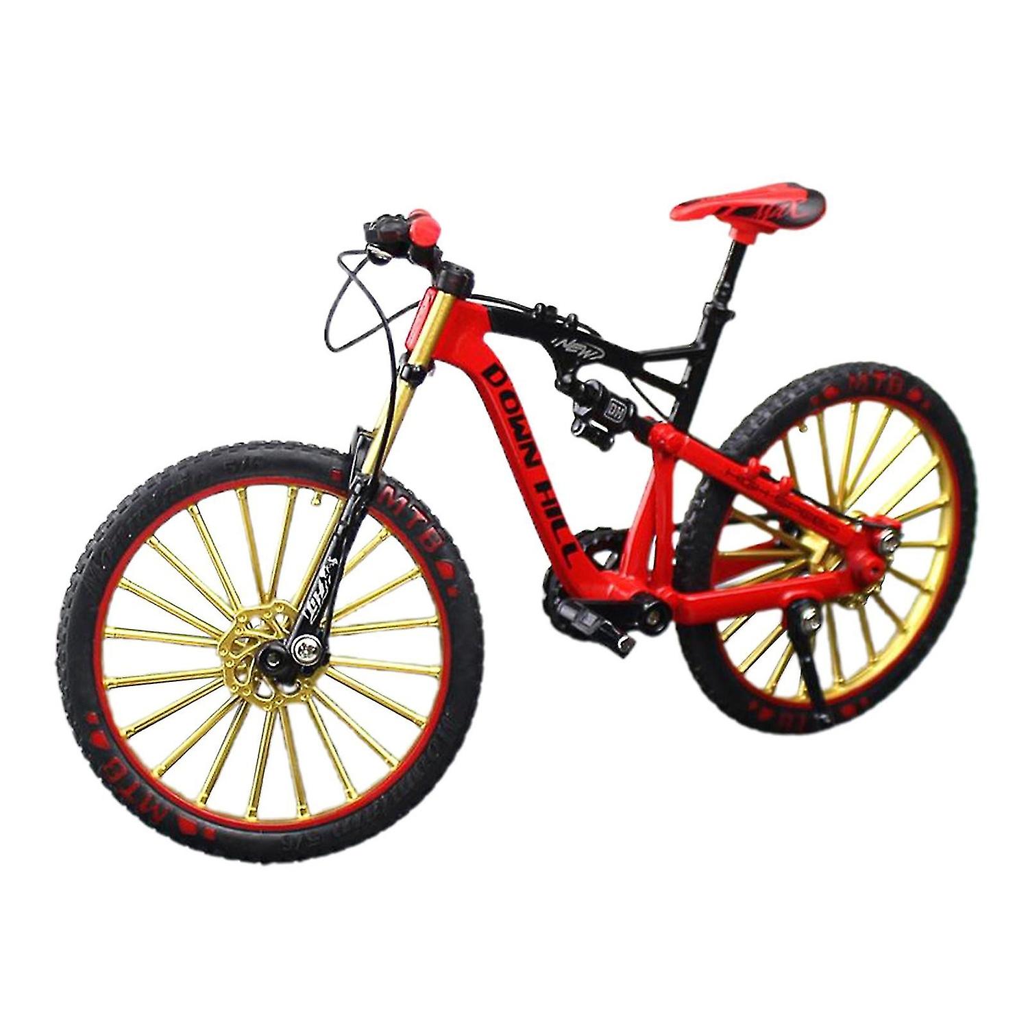 Bicycle Model Kids Bike Toy Mountain Bike Mountain Bike Collection Red ...