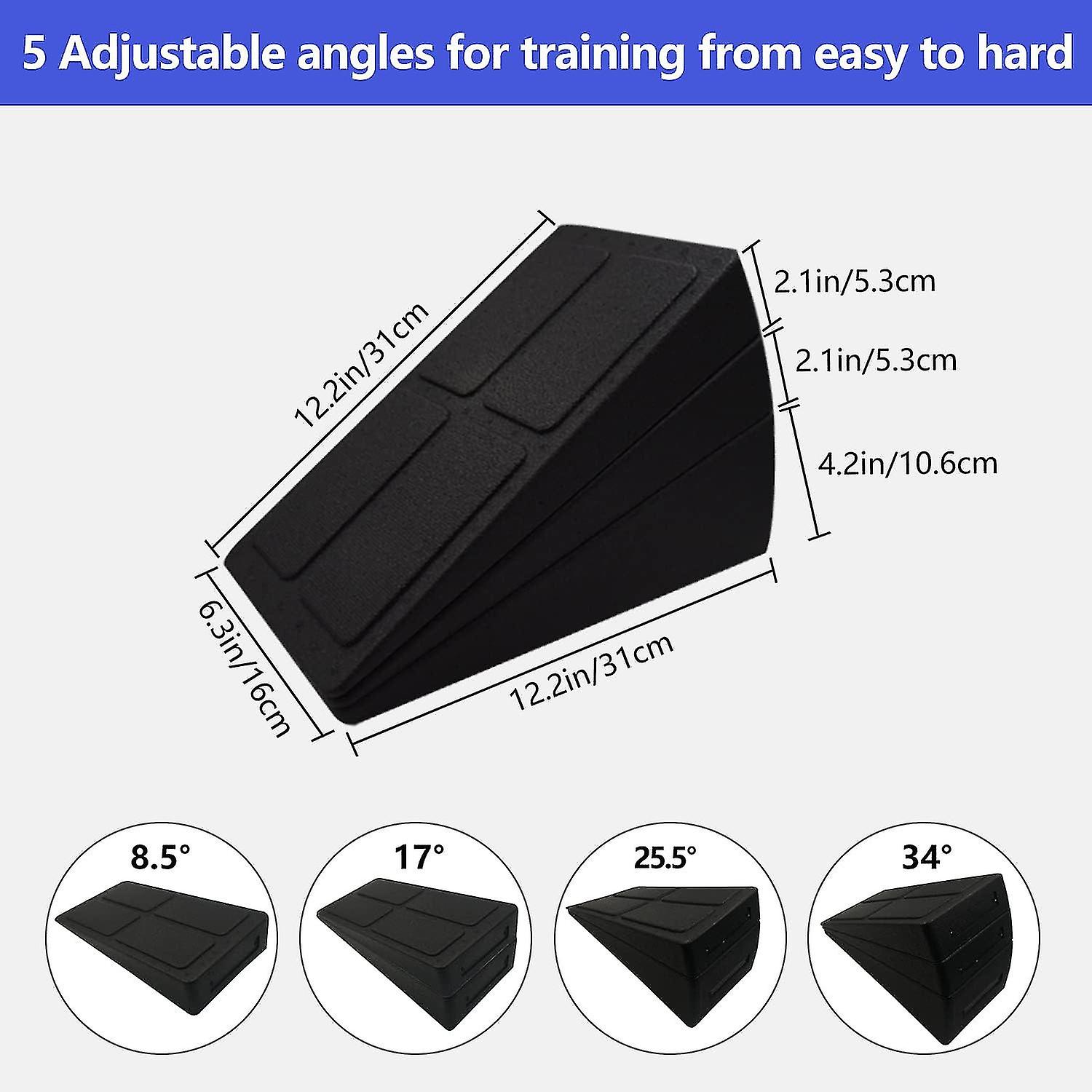 Slant Board for Calf Stretching, Adjustable Incline Board Squat Ramp ...