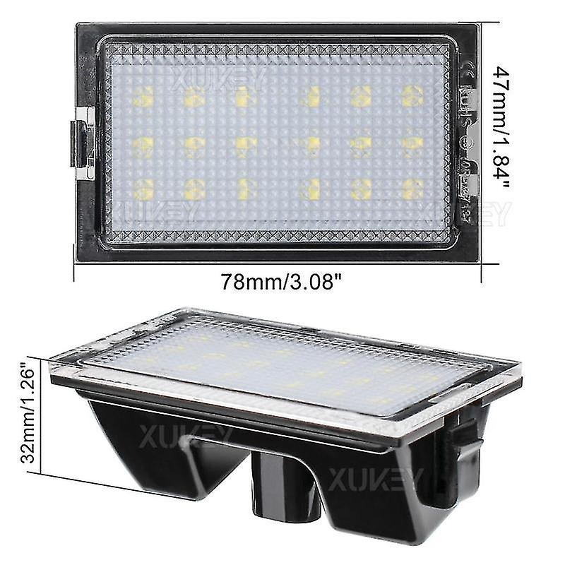 2pc Number Plate Lights Led Rear License Plate Lamp For Land Rover ...