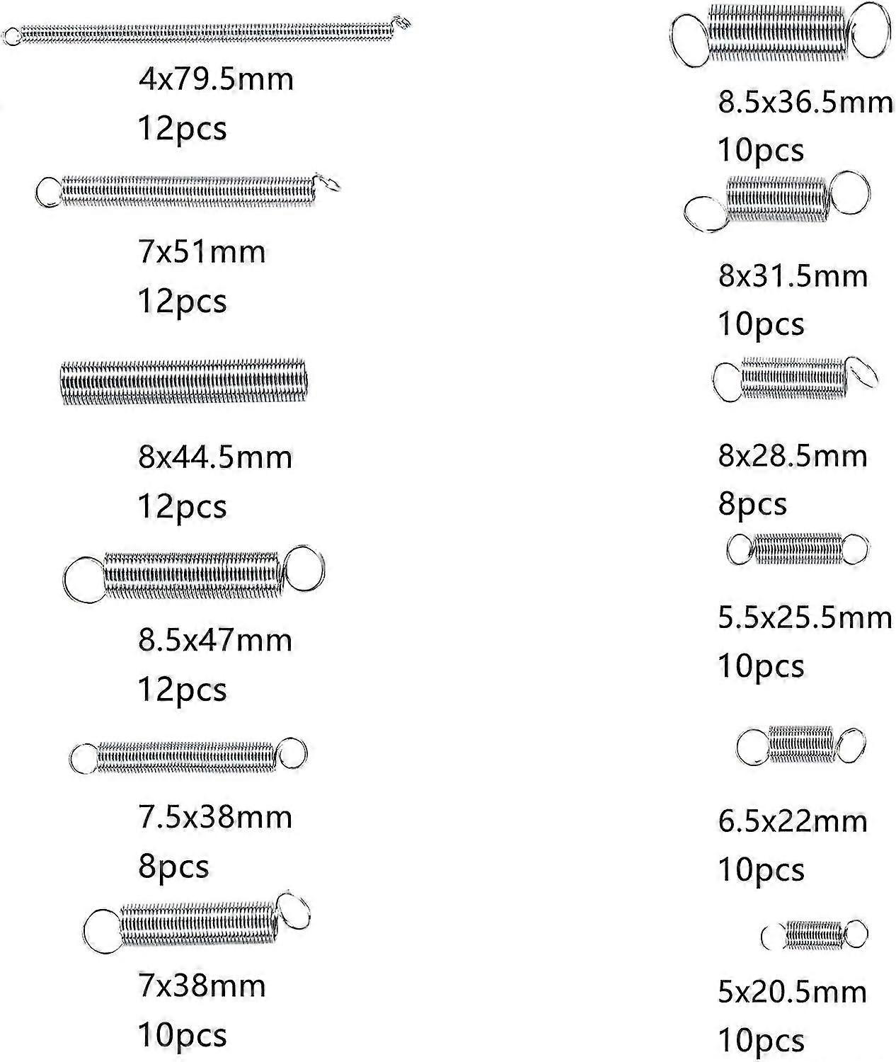 200 Pieces Compression Springs Extension Springs Extension Springs ...