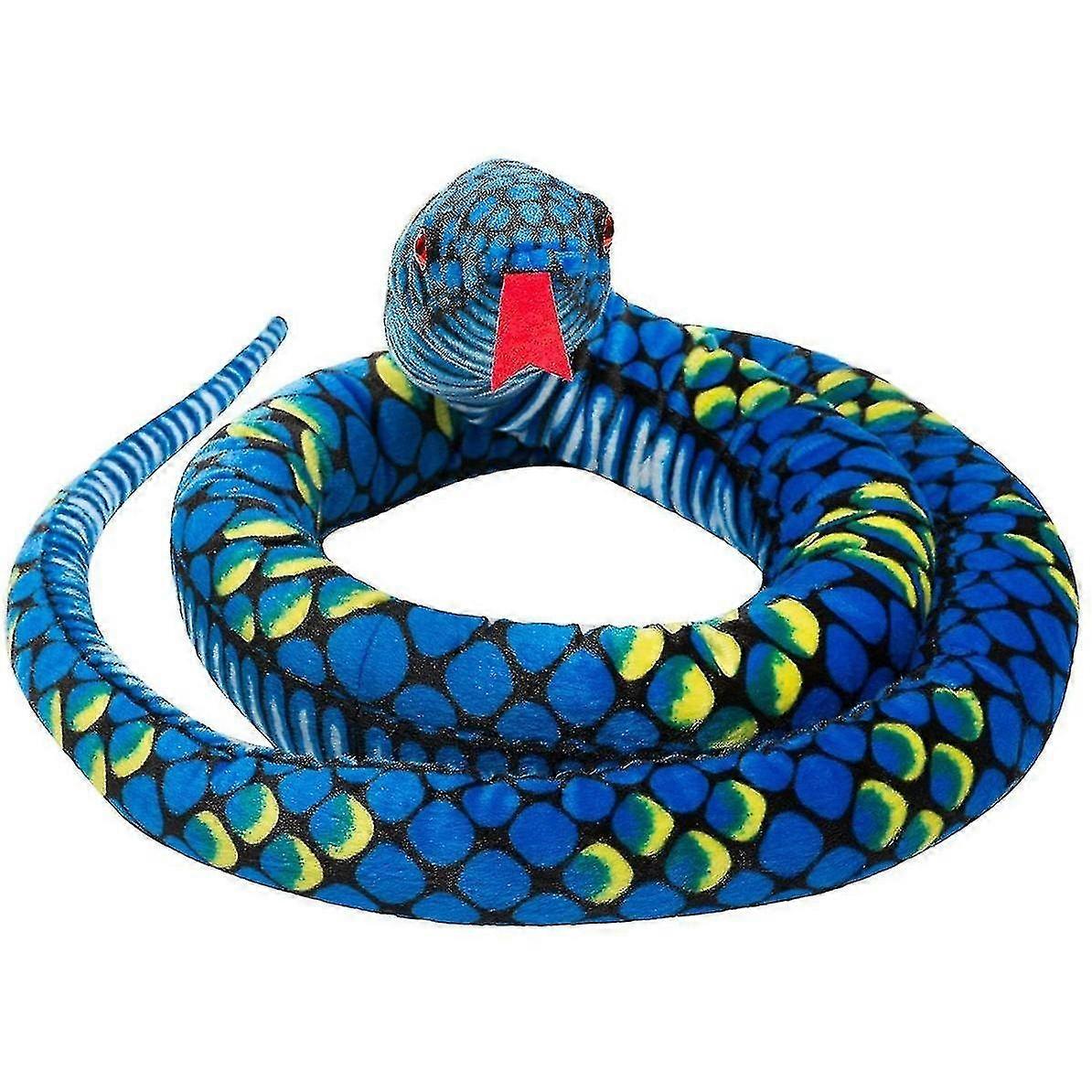 Plush Giant Snake Realistic Animal Red Eyes Toy Gifts for and Girls 110 ...