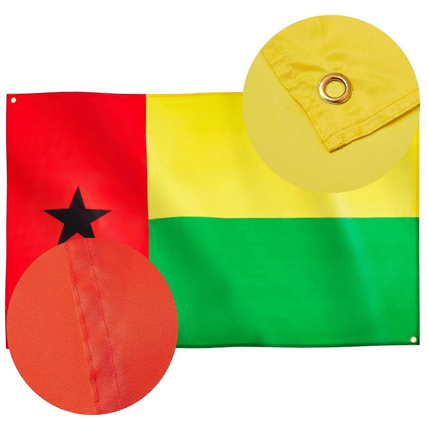 Guinea- Bissau Flag,Eyelet In Every Corner, West African Flag, Premium ...