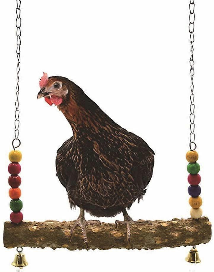 Wooden Chicken Swing Toys-Colorful Chicken Stand Perch Toy Handmade ...