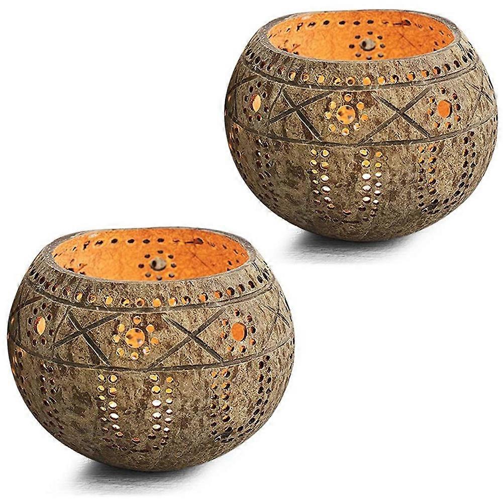 Candle Coconut Shell Bowl,Candle Holders,Handmade Coconut Shell Candle ...