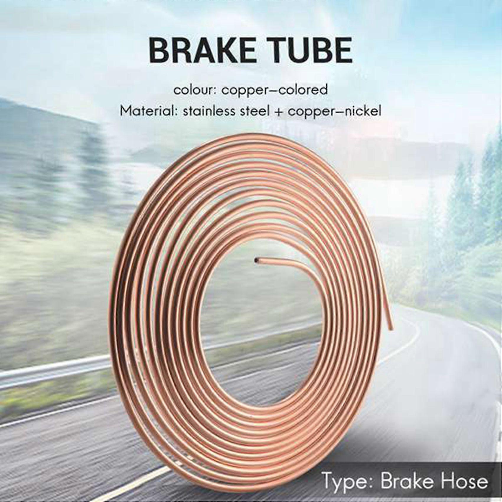 25FT 7.62M Tube Nuts Car Roll Tube Coil of 1/4 Inch OD Copper Brake ...