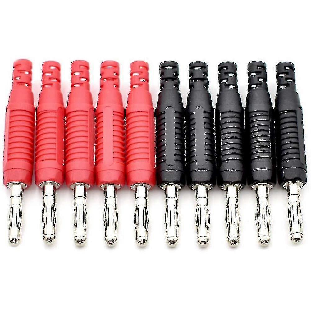 10pcs 4mm Banana Plugs Solder Diy Banana Plug Male Connectors Adapters ...