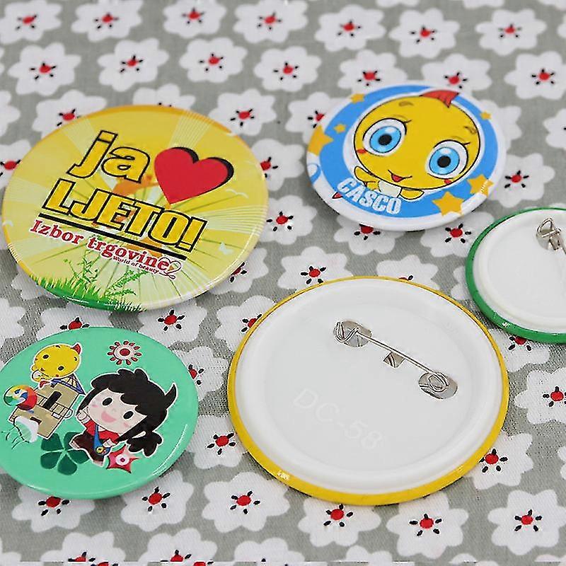 Numb 100 Sets Metal Blank Badge Brooches Lapel Pin Diy Parts For Button ...