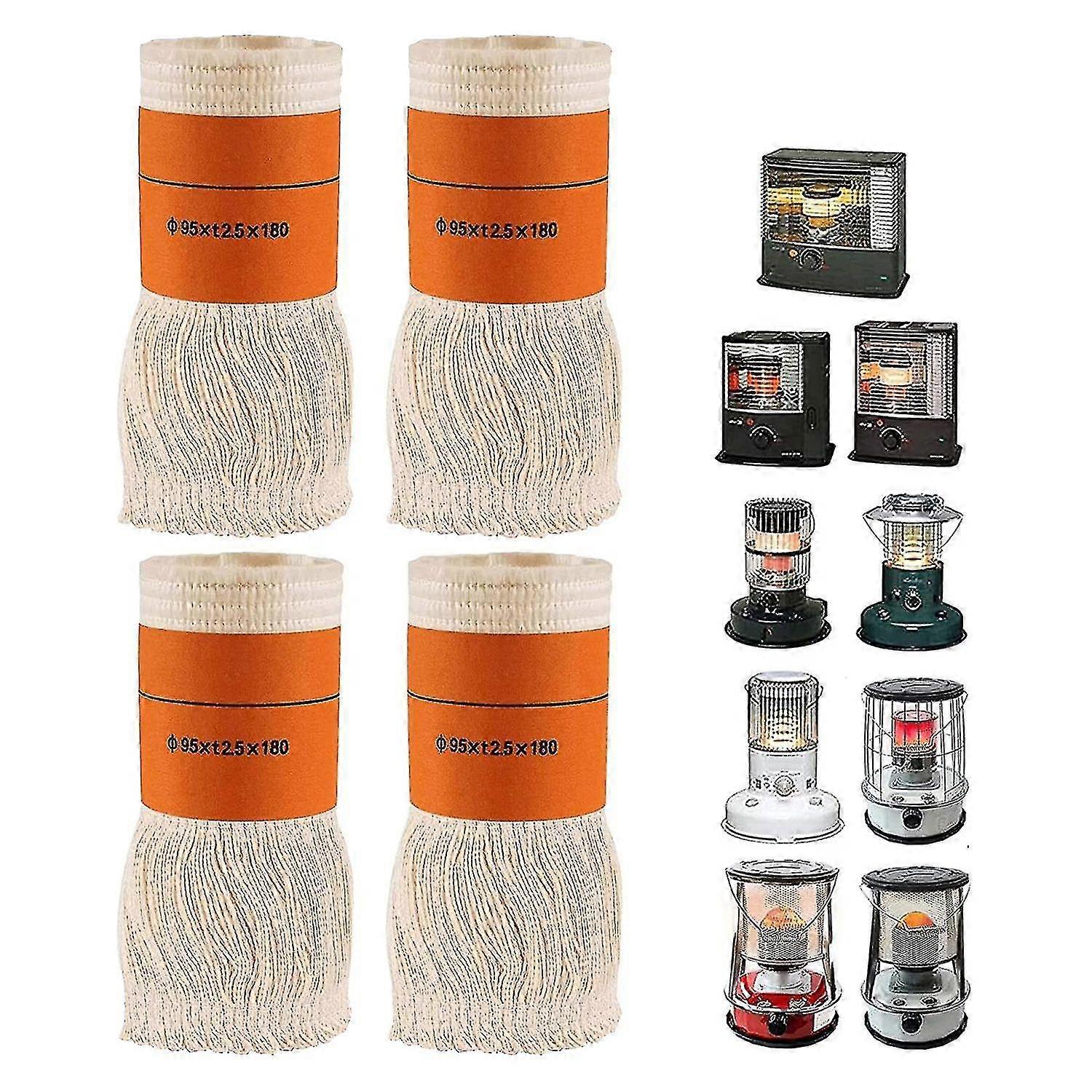 4 Pieces Wick For Petroleum Stove For Indoor Use, Wicks For Petroleum ...