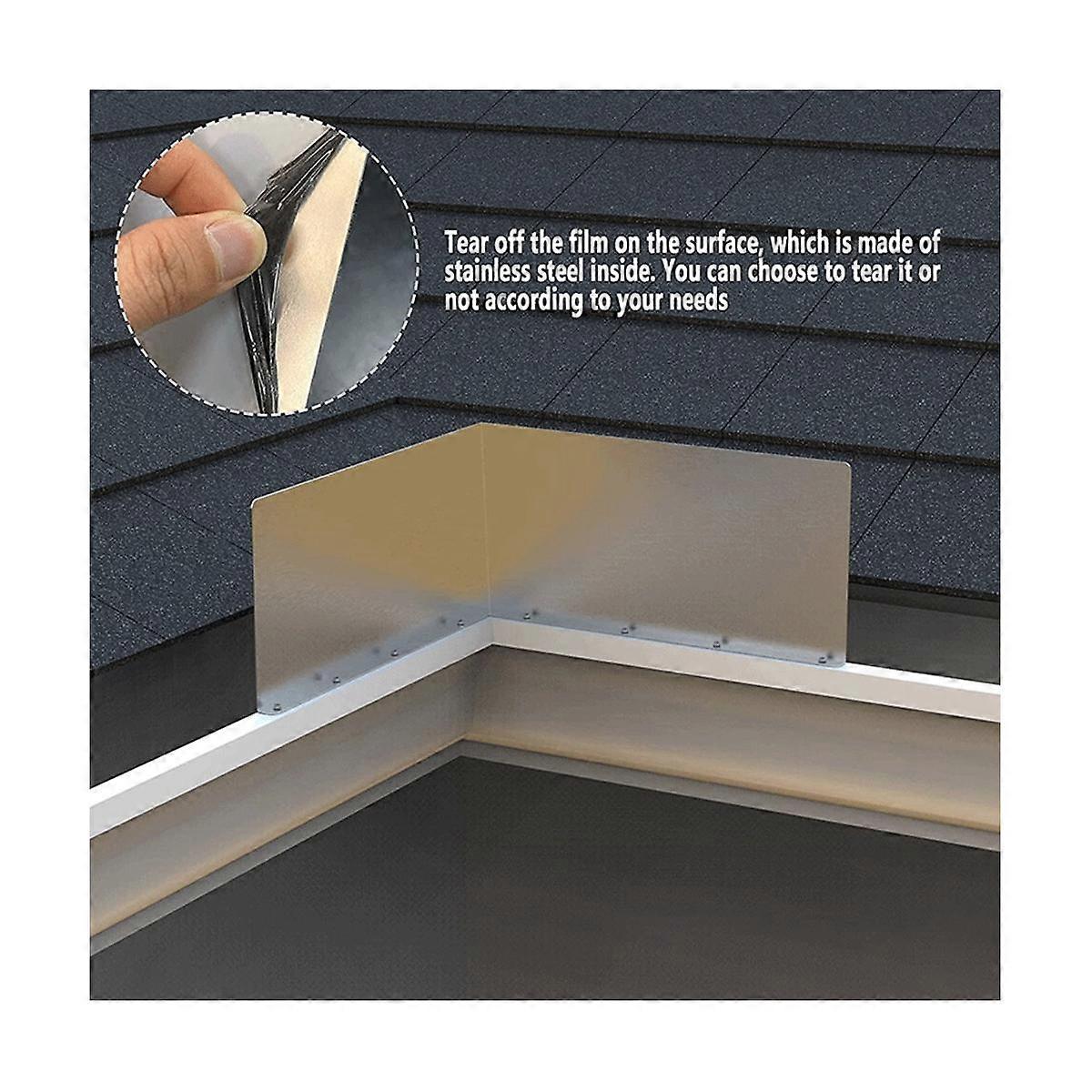 4Pcs Gutter Valley Splash Guard, Rainwater Valley Gutter Splash Guard ...