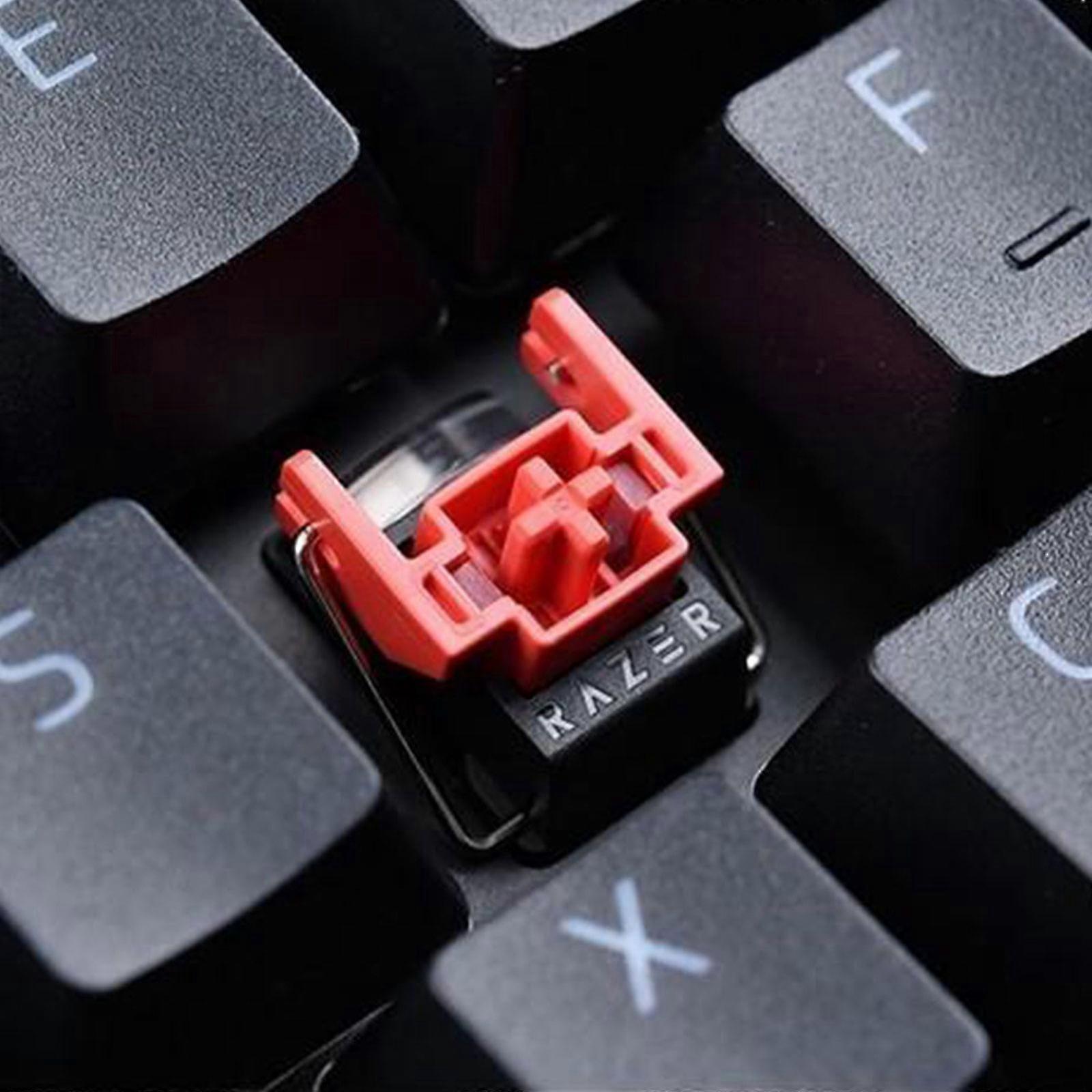 For Razer Huntsman Elite Red Mechanical Keysboard Clicky Linear Optical ...