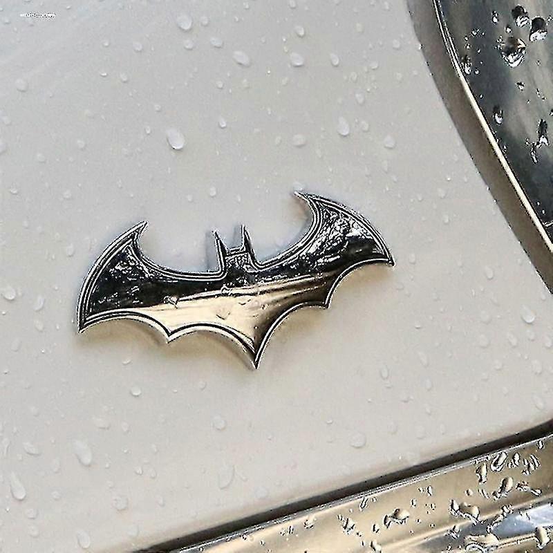 3-piece 3d Metal Bat Car Logo Stickers Batman Badge Tail Stickers ...