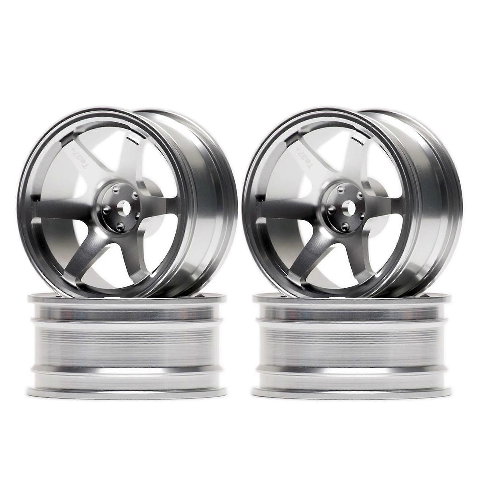 4pcs Aluminum Wheel Rim Fit 1/10 RC On-road Drift Car Sakura HPI Tamiya ...