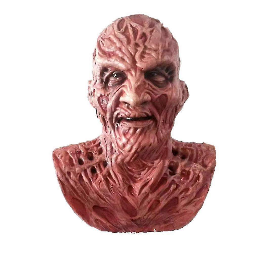 Freddy Krueger Latex Mask Carnival Halloween Realistic Adult Party ...