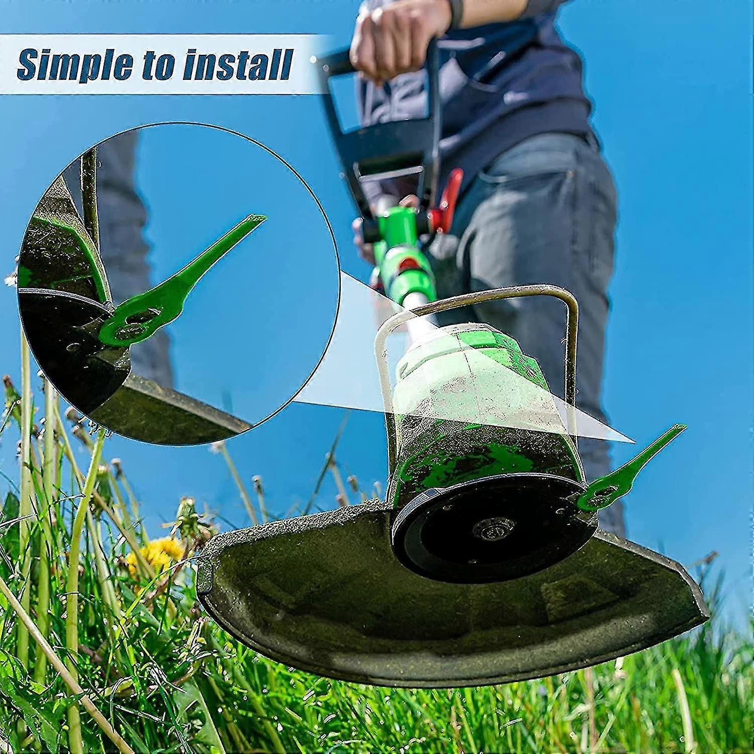 50 Pieces Replacement Blades For Edger, Plastic Lawn Mower Blades ...