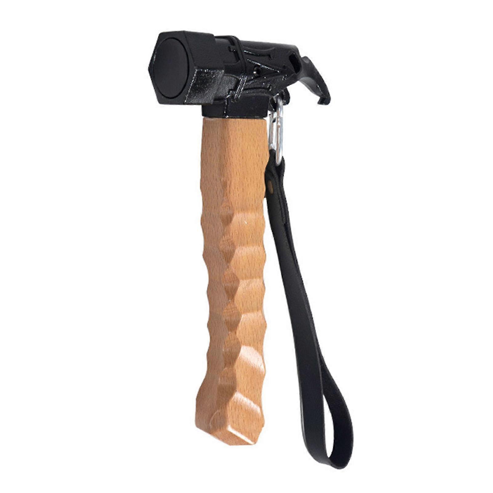 Solid-Wood Handle Double Headed Small-Hammer Heavy Duty Lightweight The ...