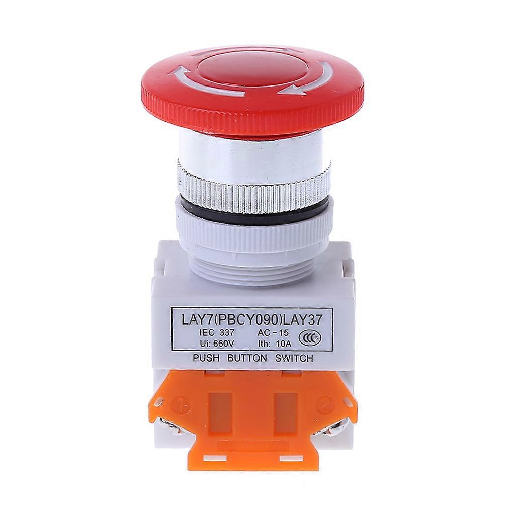 Self-Locking Mushroom Head Emergency Stop Push Button Switch AC 660V 10A | Fruugo TR