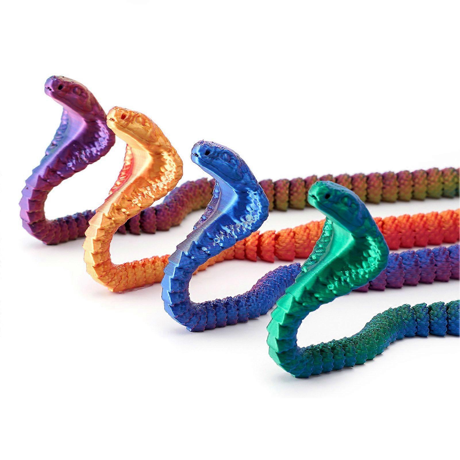 3D Printed Snake Ornament Articulated Snake Model Kids Adults Desk ...