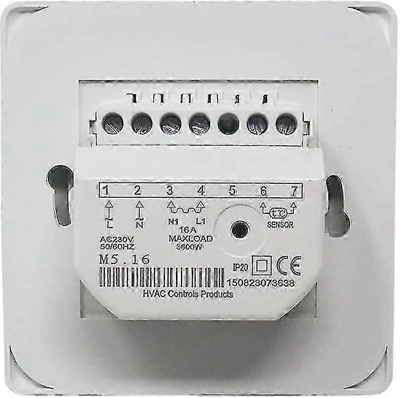 Manual Underfloor Heating Thermostats 220v 16a, Electric Underfloor ...