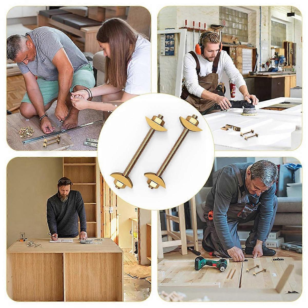 Countertop Connector Bolts, M8x100mm Countertop Joint Fasteners ...