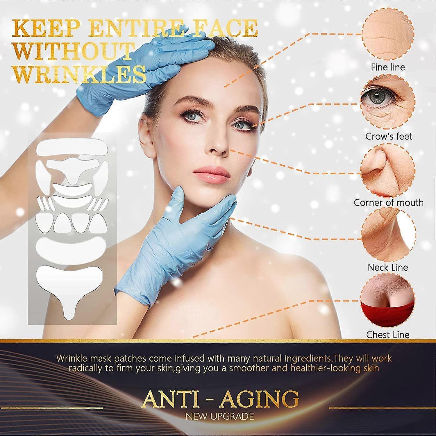 Face and Forehead Wrinkle Patches, Anti Wrinkle Patches 11 Pcs ...