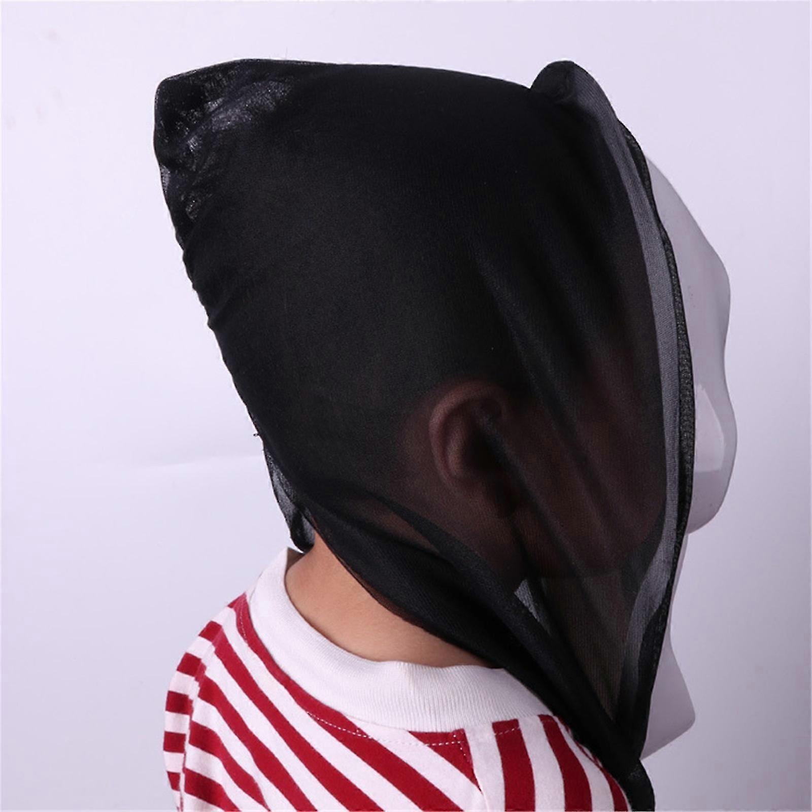 Mask With Shroud 2024 Halloween Scream Full Head Masks Scary Party ...
