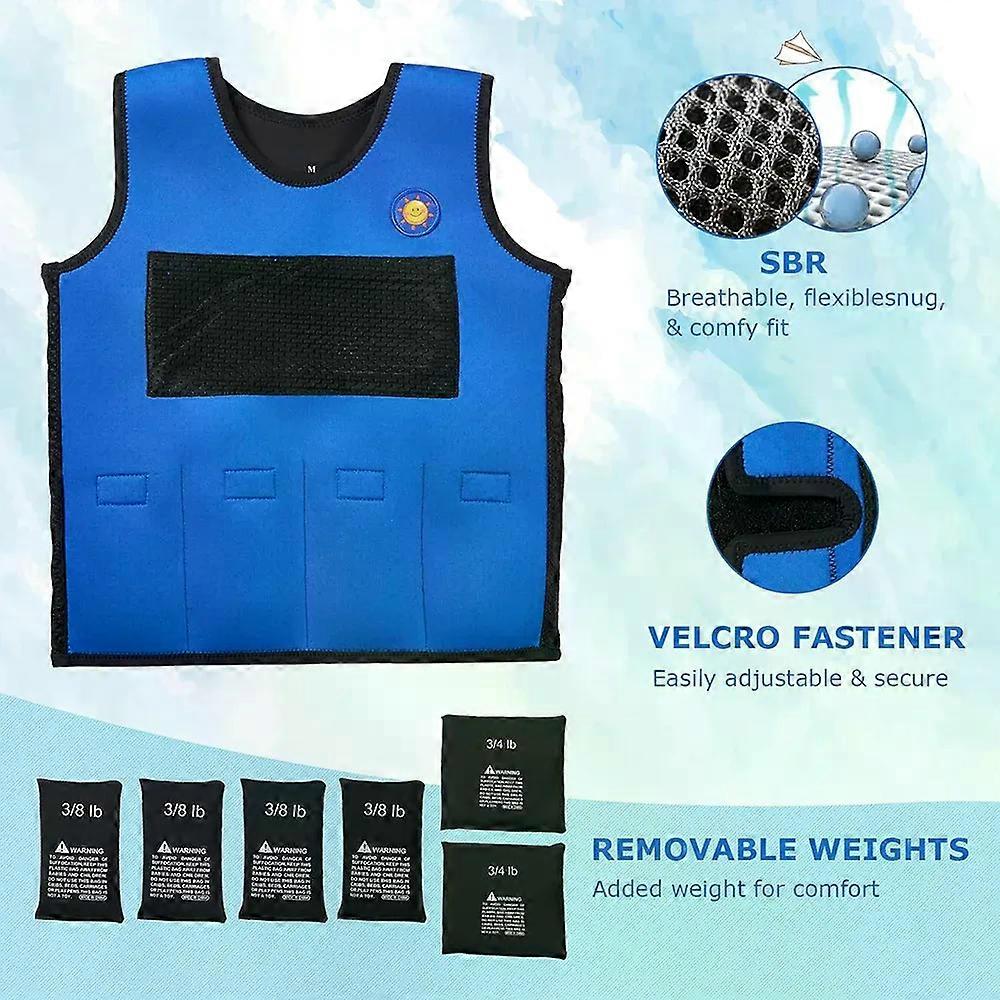 Weighted Vest for Kids Adjustable Weights for Kids Provide Deep ...