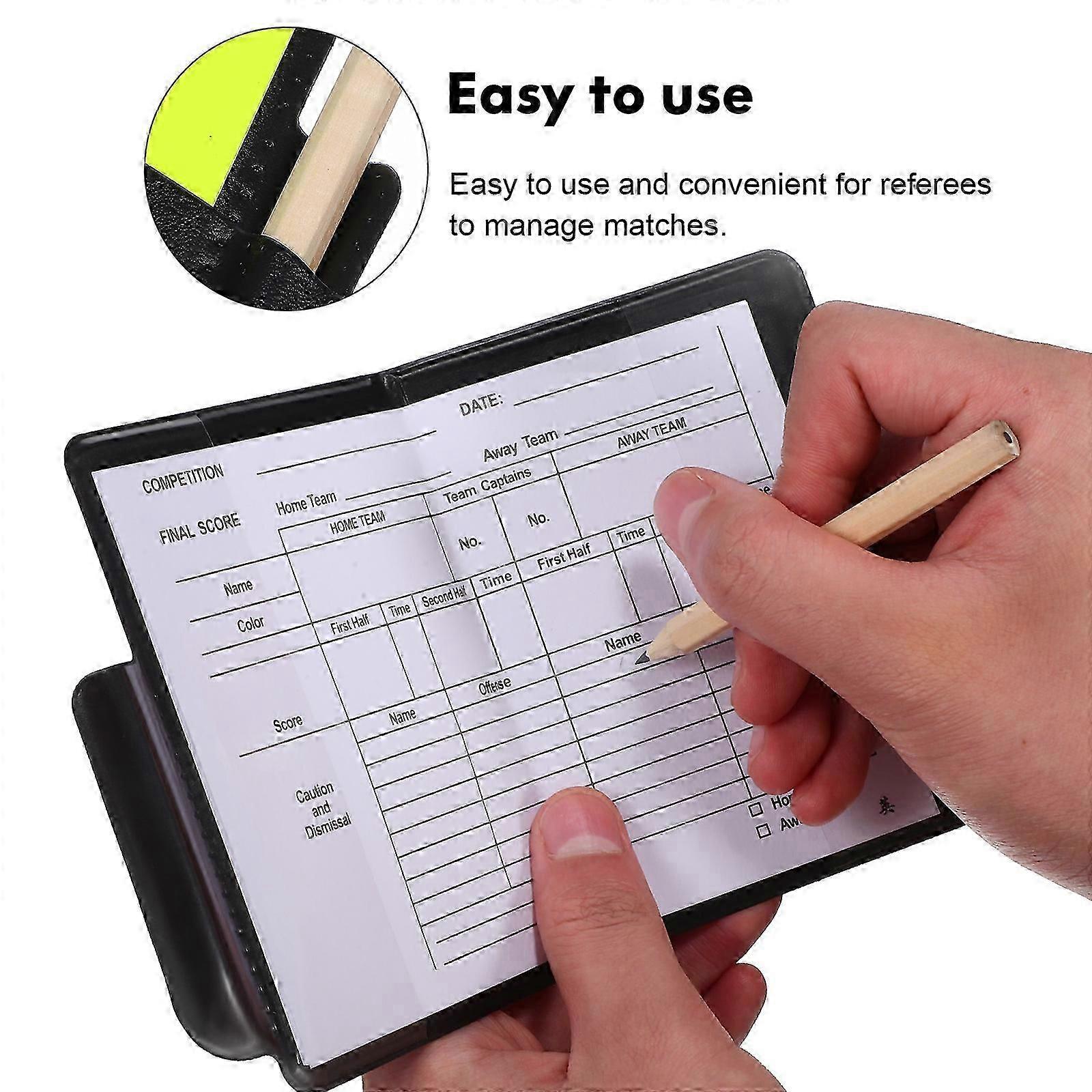 1 Set Referee Kit Referee Cards Score Sheet Whistles Portable Referee ...