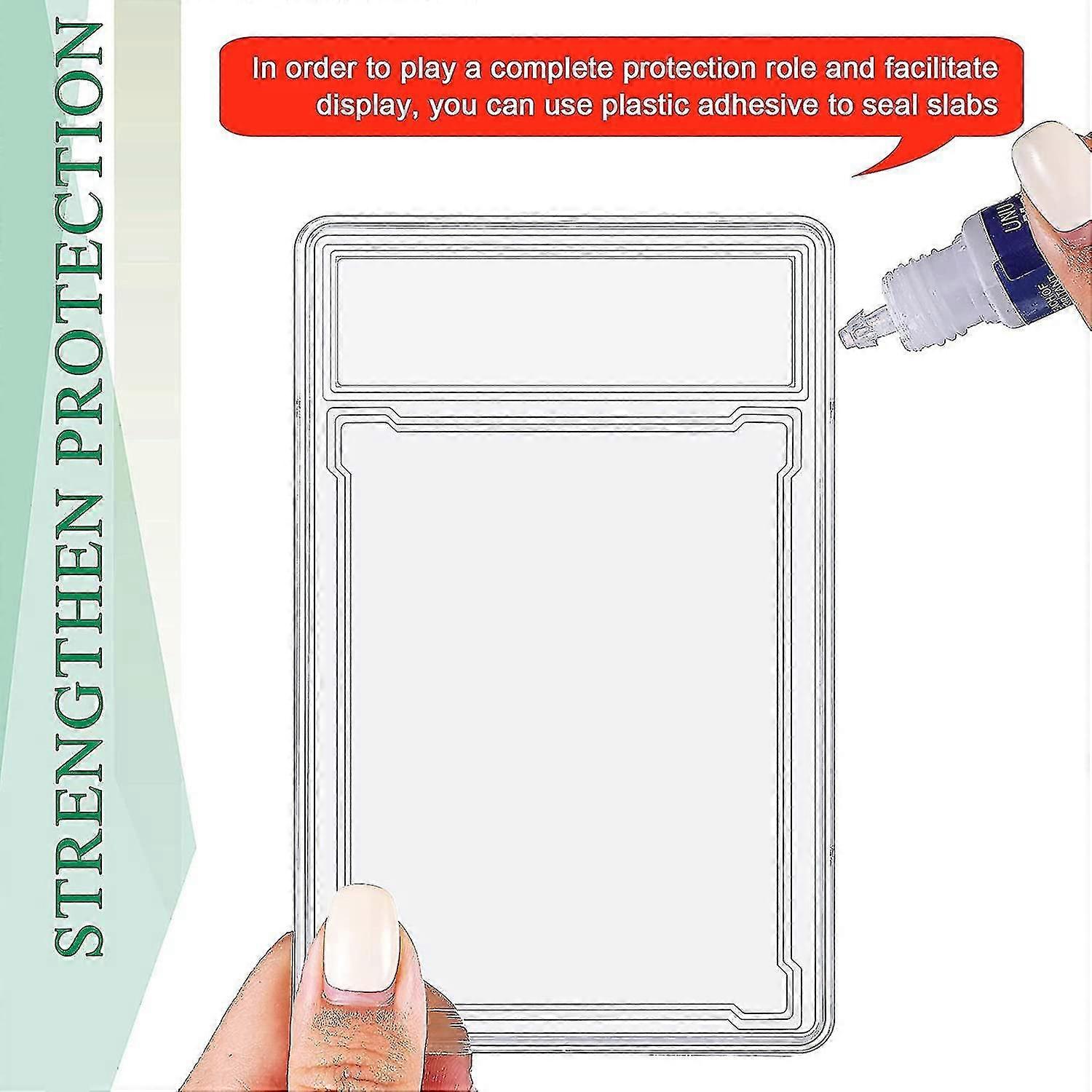 10 Pcs Trading Cards Protector Case Acrylic Clear Graded Card Holders ...