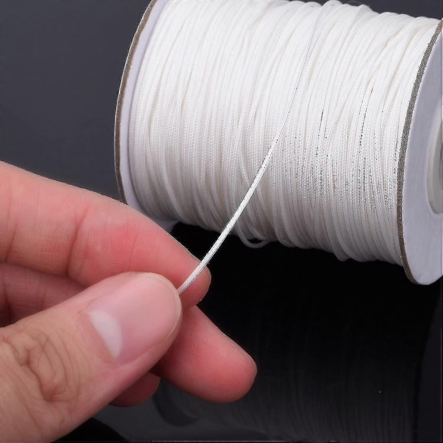 1.0mm White Braided Lift Shade Cord Pull Cord For Blinds Aluminum Blind ...