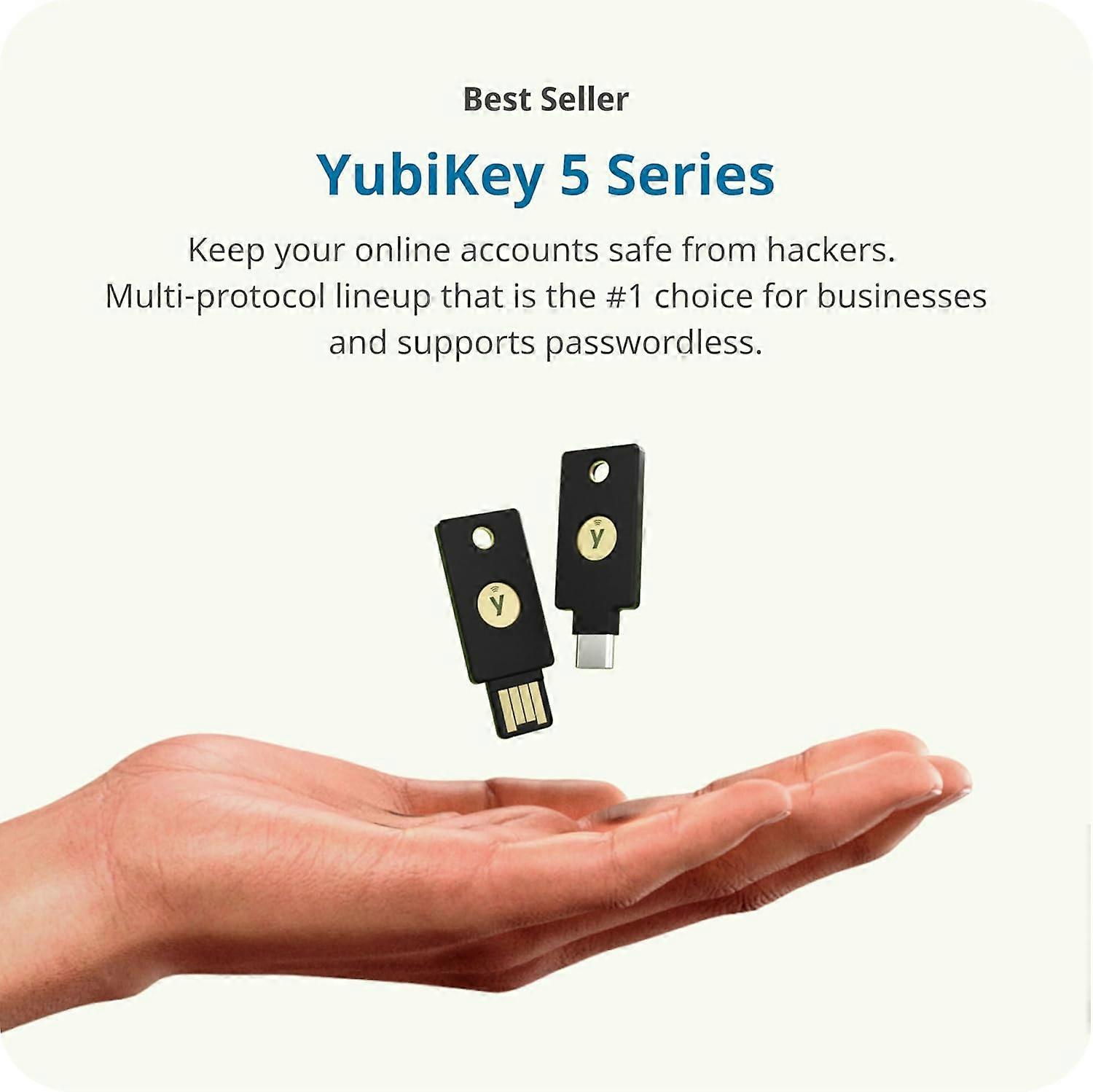 - YubiKey 5C Nano - Multi-Factor authentication (MFA) Security Key and passkey, Connect via USB ...