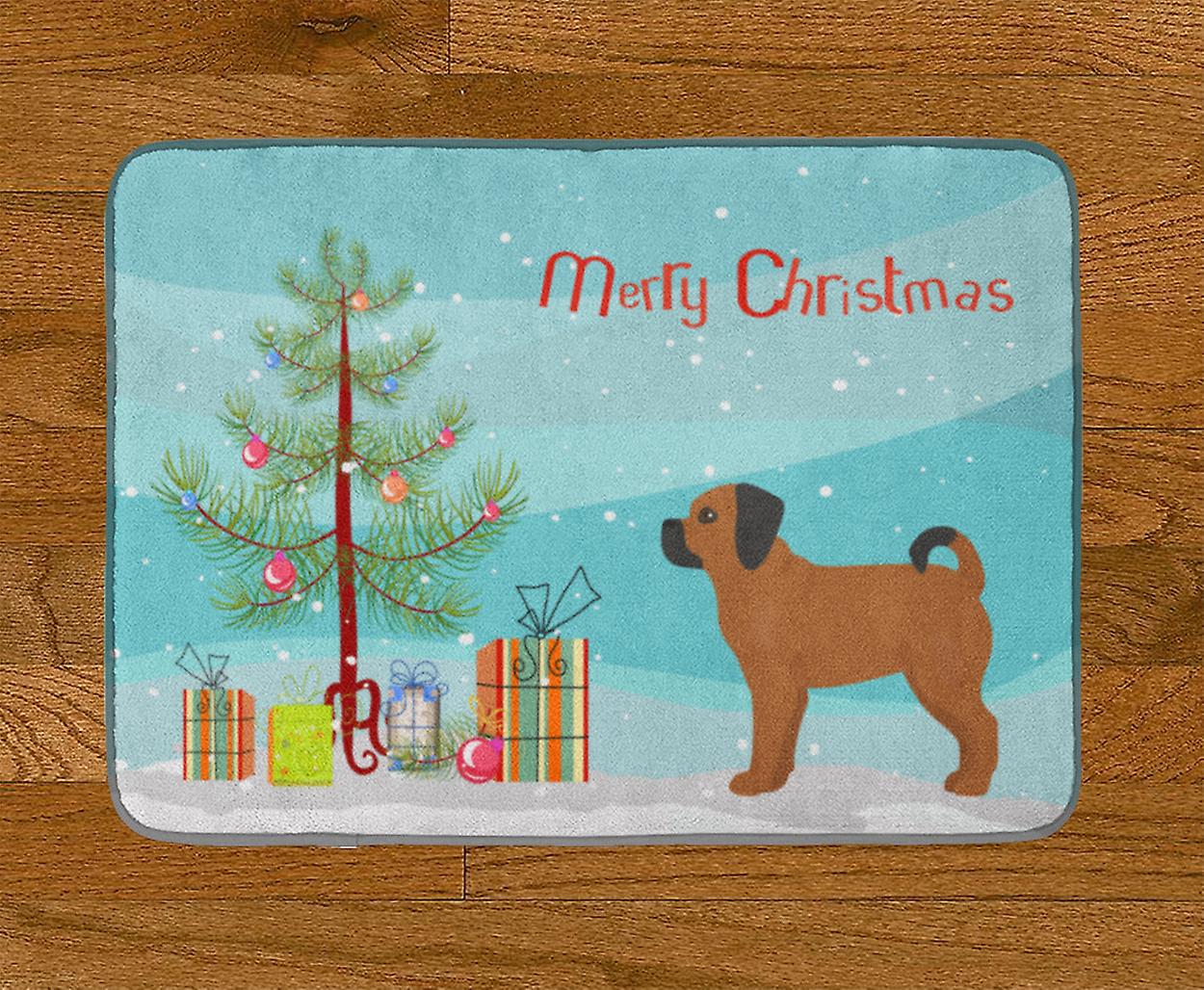 Carolines Treasures CK3863RUG Puggle Christmas Tree Machine Washable ...