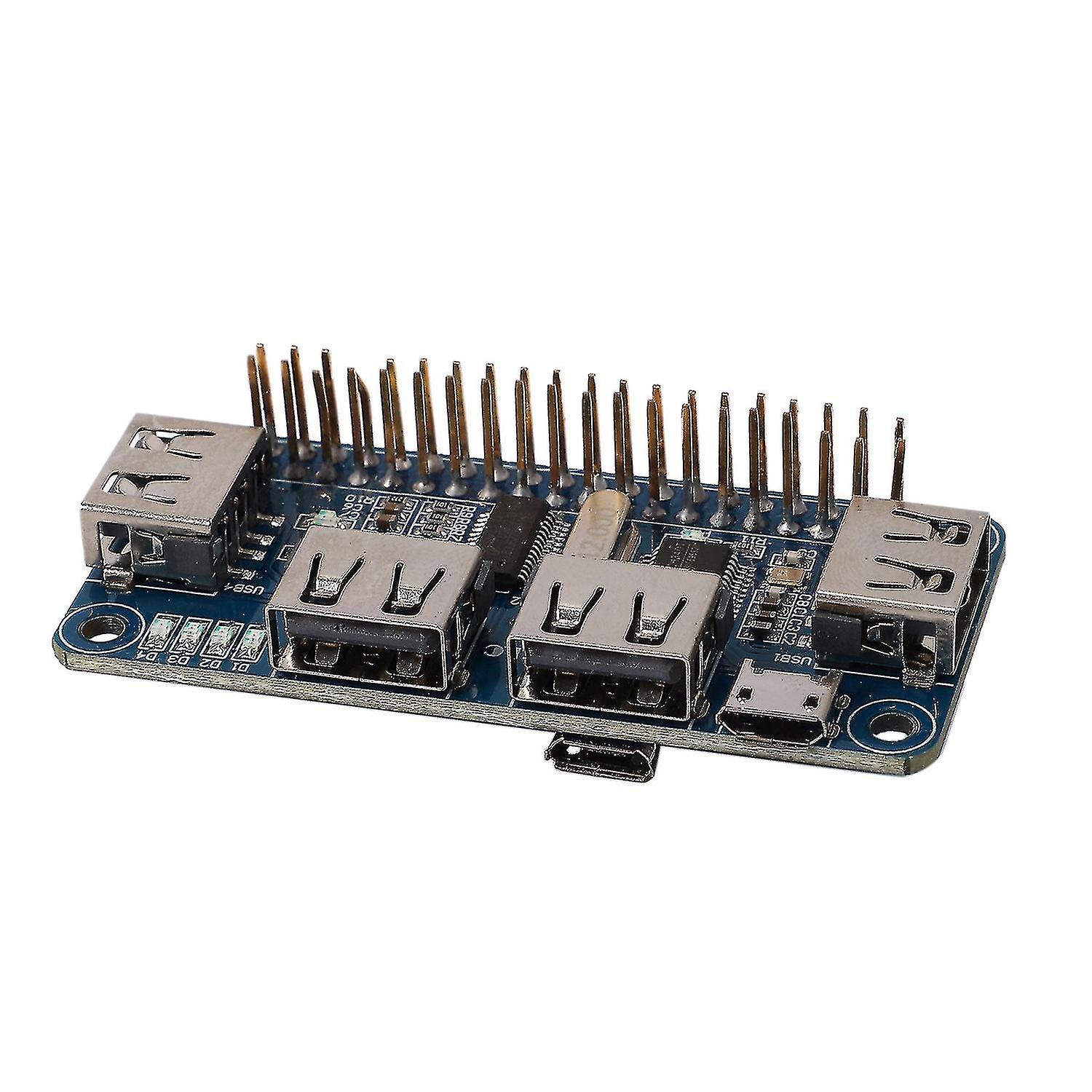4 Ports Usb Hub Hat For 3 / 2 / W Extension Board Usb To Uart For ...