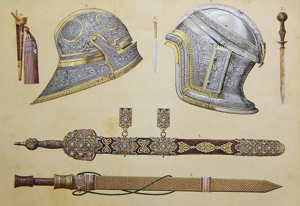 Arms Which Belonged To Boabdil, Born Circa 1460 Died 1533, The Last ...